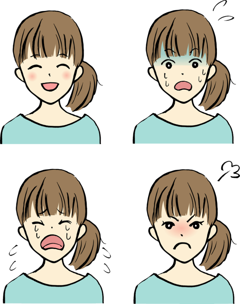 感情・表情（通常イラスト） | 【てがきですの！β】かわいい・ゆるい無料イラスト